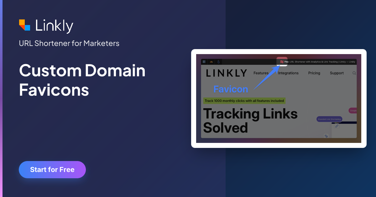 Custom Domain Favicons — Linkly