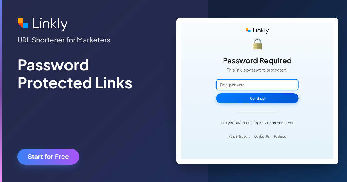 Password Protected Links — Linkly