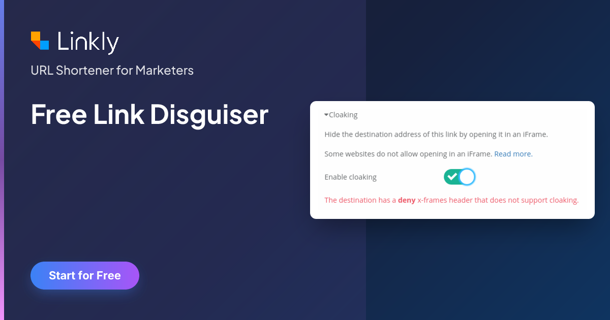 Free Link Disguiser — Linkly