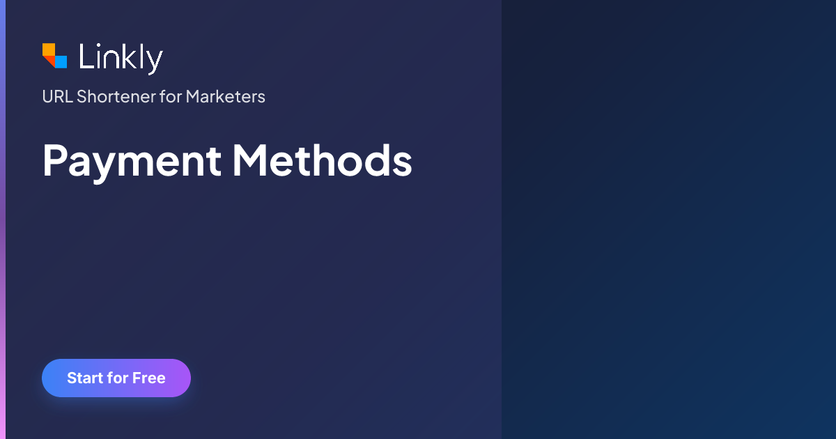 Payment Methods — Linkly