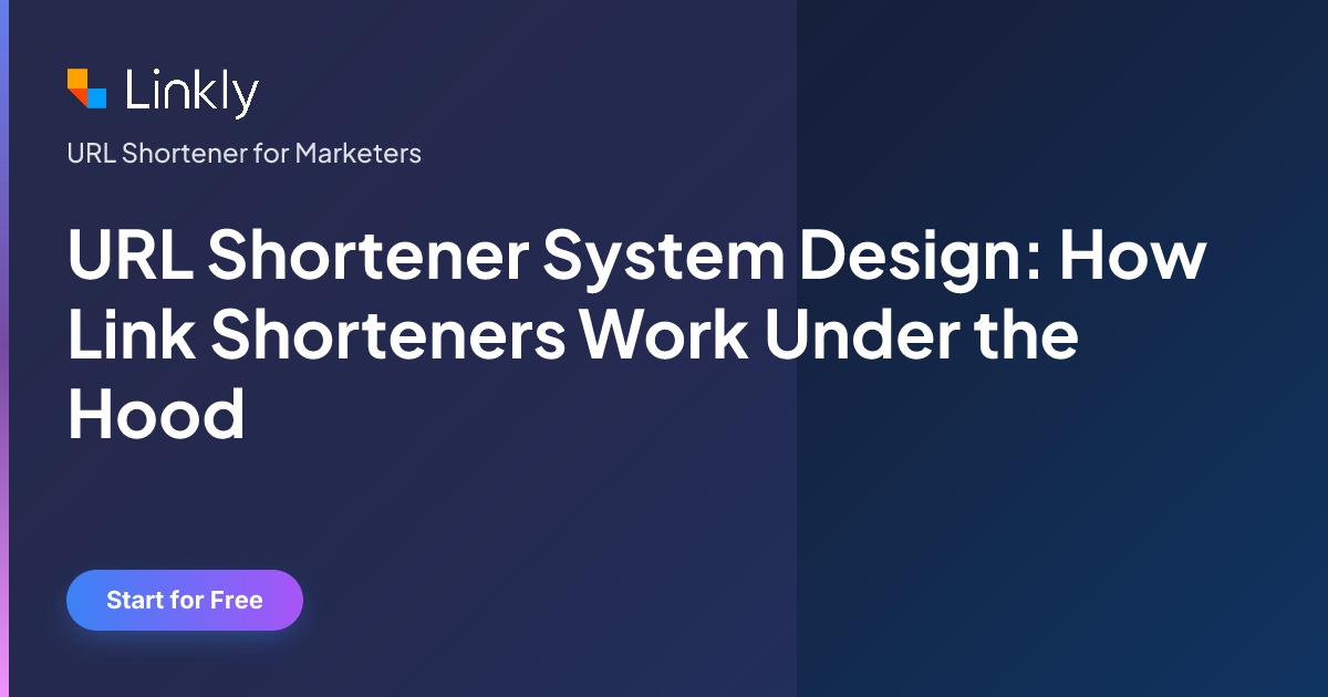 URL Shortener System Design: How Link Shorteners Work Under the Hood ...
